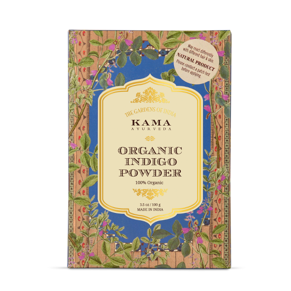 Organic Indigo Powder For Natual Hair Color Kama Ayuveda